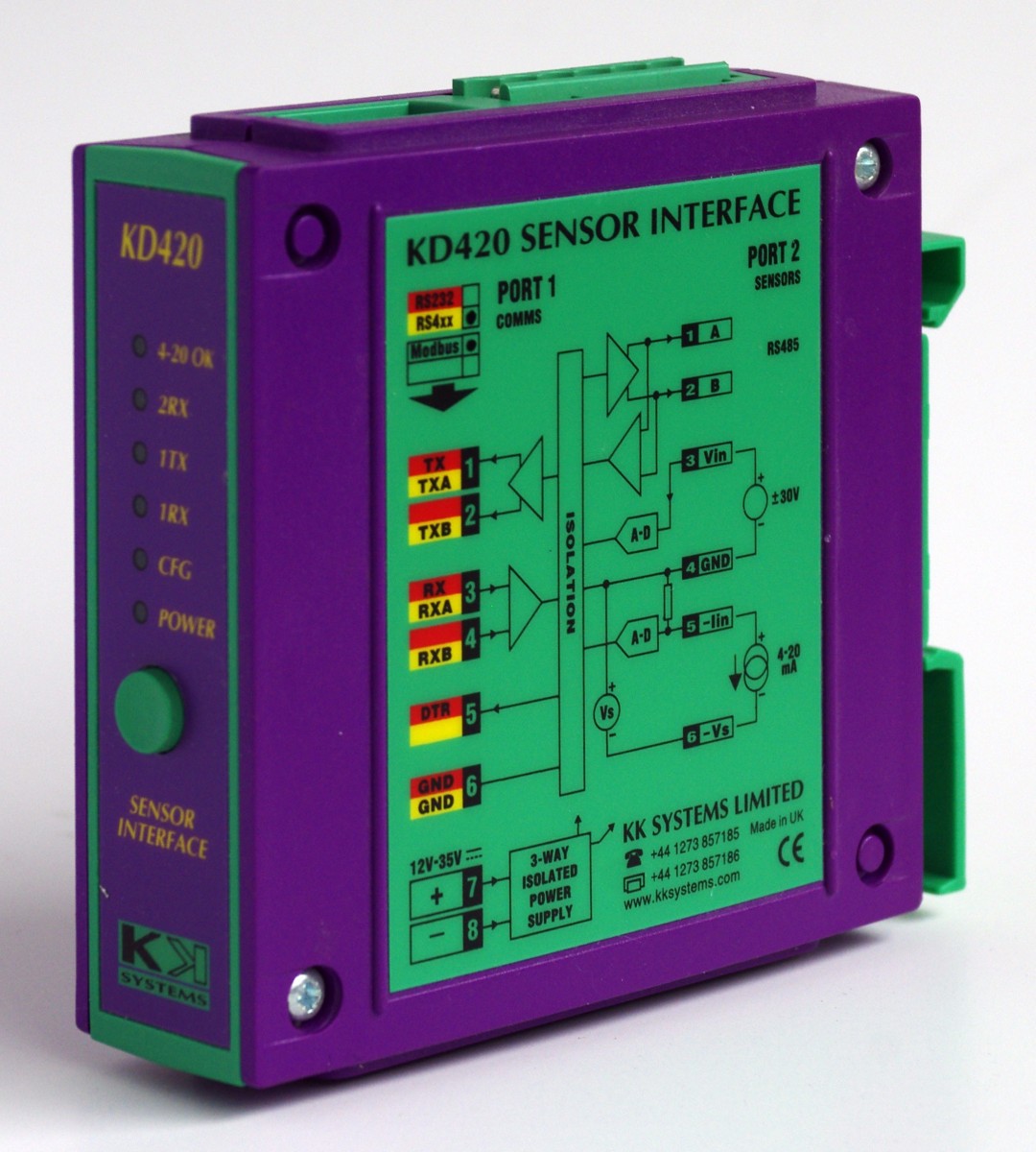KD420 Modbus Interface for Analog Sensors | PECM
